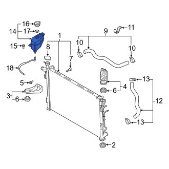 Hyundai Coolant Overflow Tanks | Aluminum, Stainless Steel — CARiD.com