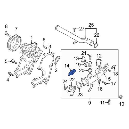 Hyundai OE 256403L300 - Engine Coolant Thermostat Gasket