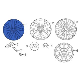 Hyundai Palisade OEM Wheels & Tires | Lug Nuts, TPMS Sensors — CARiD.com