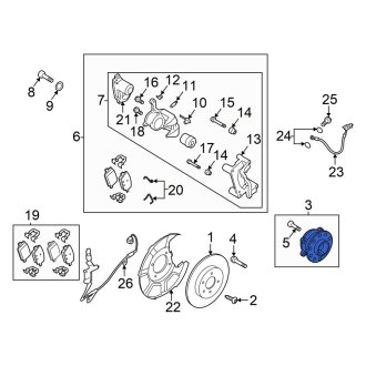 Hyundai Palisade Wheel Hubs | Assemblies, Bearings, Bolts, Seals ...