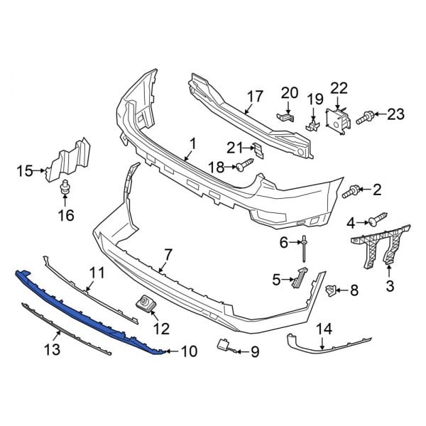 Hyundai OE 86671S8201 - Rear Valance Panel