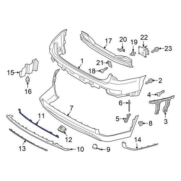 Hyundai OE 866A3S8000 - Valance Panel Bracket