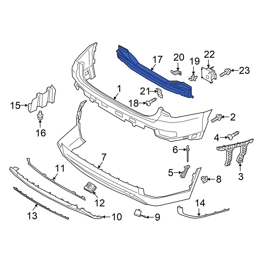 Hyundai OE 86631S8010 - Rear Bumper Impact Bar