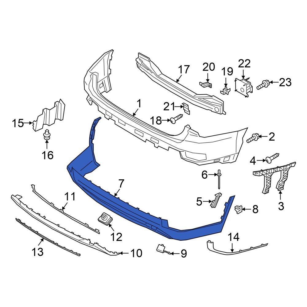 Hyundai OE 86650S8000 Rear Lower Bumper Cover