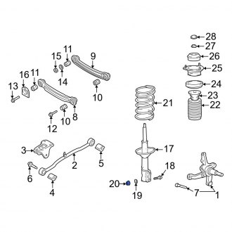 Hyundai Accent OEM Suspension Parts | Shocks, Struts — CARiD.com
