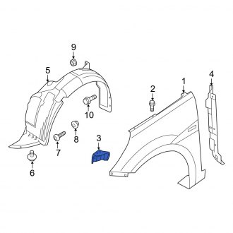 Hyundai Accent Fender Support Braces & Hardware — CARiD.com