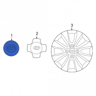 Hyundai Accent OEM Wheel Center Caps | Emblems, Logos — CARiD.com