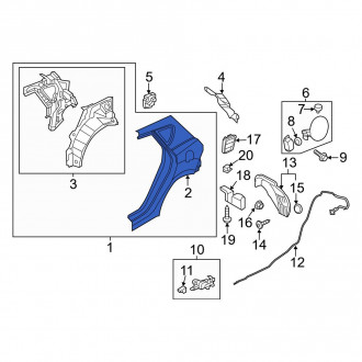 Hyundai Car/Truck Replacement Quarter Panels & Parts — CARiD.com