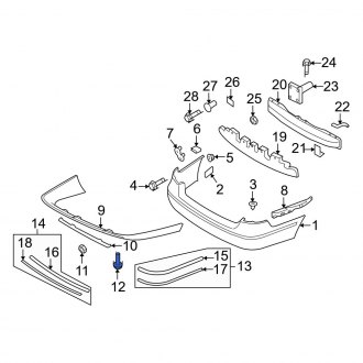 Hyundai Tucson Grille Brackets & Hardware — CARiD.com
