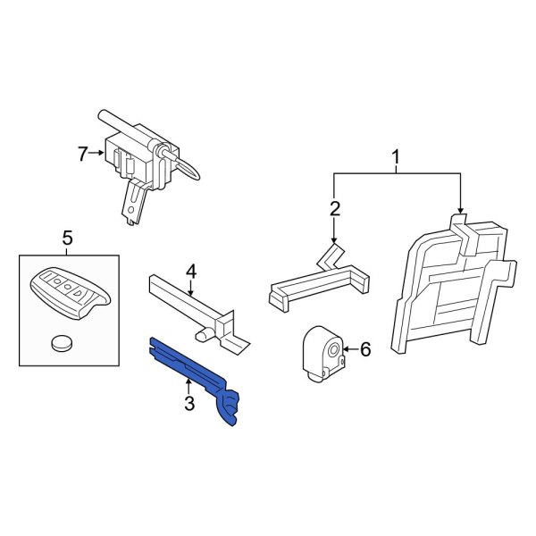Hyundai OE 954203V001 - Front Keyless Entry Antenna