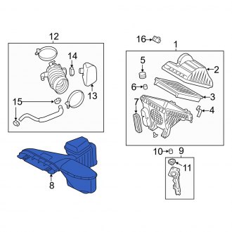 Hyundai Azera OEM Air Intake Parts | Filters, Manifolds — CARiD.com