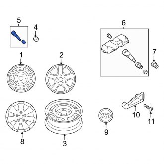 Hyundai Equus OEM Wheel & Tire Accessories | CARiD