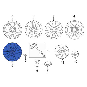 Hyundai OEM Wheel Covers - Hub Caps, Wheel Skins | CARiD