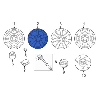 Hyundai Elantra OEM Wheels | Original Steel & Alloy Wheels — CARiD.com