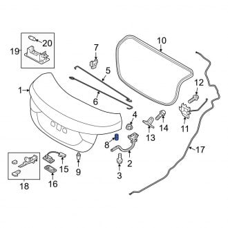 Hyundai Elantra Replacement Hood Hardware — CARiD.com