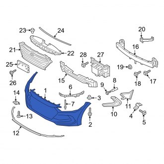 Hyundai Elantra Replacement Front Bumpers & Components | CARiD