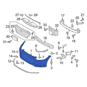 Hyundai Elantra Replacement Front Bumpers & Components — CARiD.com