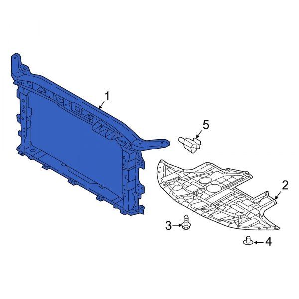 Hyundai OE 64101F2000 - Front Radiator Support Panel