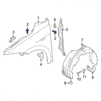 Hyundai Santa Cruz OEM Fenders | Factory Front & Rear Fenders — CARiD.com