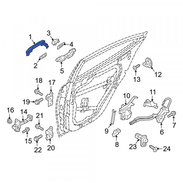 Hyundai OE 82651F2200 - Front Left Outer Exterior Door Handle
