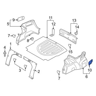 Hyundai Trunk & Tailgate Moldings, Trim Panels, Bezels — CARID.com