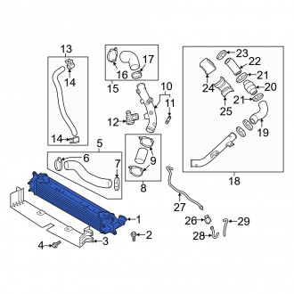 Hyundai Elantra Intercoolers | Air To Water, Front Mount — CARiD.com