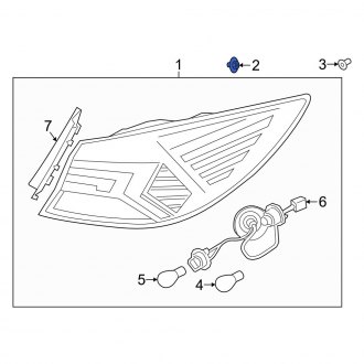 Hyundai Ioniq 5 OEM Tail Lights | LED, Fiber Optic — CARiD.com