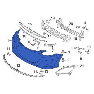 Hyundai Elantra Replacement Front Bumpers & Components — CARiD.com