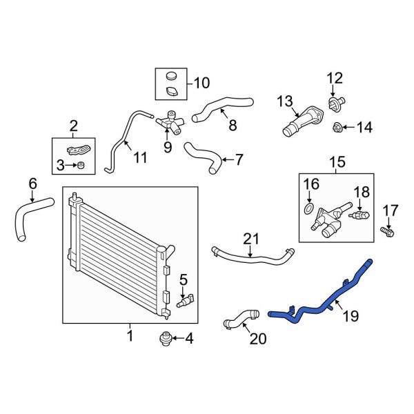 Hyundai OE 254572E000 - Engine Coolant Pipe