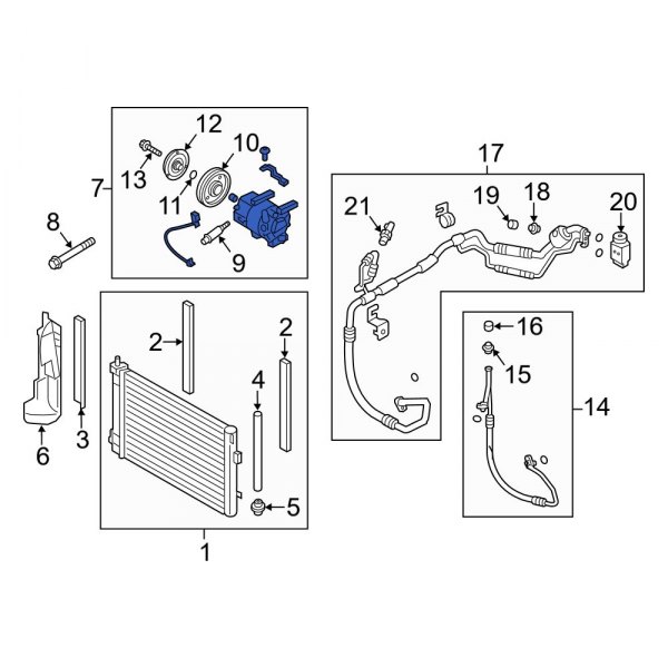 Hyundai OE 97701F2800 - A/C Compressor