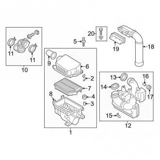 Hyundai Elantra Air Filter Housing Boxes & Parts | CARiD
