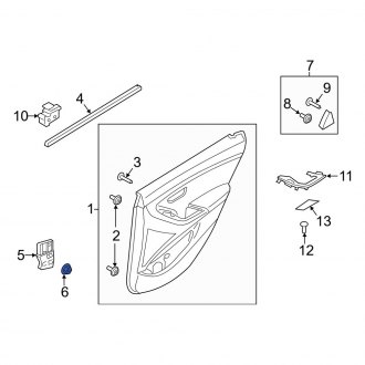 Hyundai Elantra Roof Hardware | Clips, Screws — CARiD.com
