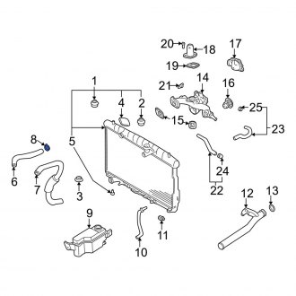 Hyundai Sonata OEM Engine Cooling Parts | Radiators, Fans — CARiD.com