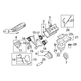2004 Hyundai Santa Fe OEM Engine Parts - Rebuild Kits | CARiD
