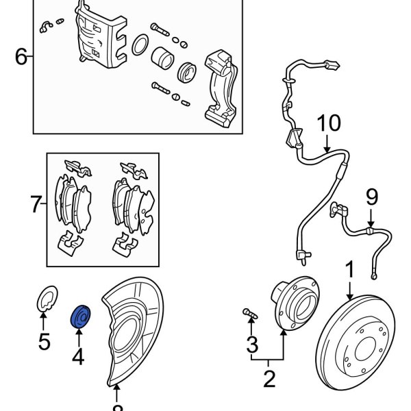 Hyundai OE 5172038110 - Front Wheel Bearing