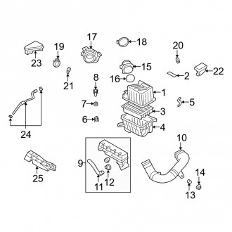 2008 Hyundai Santa Fe OEM Air Intake Parts | Filters — CARiD.com