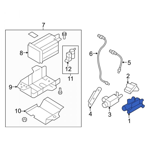 Hyundai OE 314300W000 - Vapor Canister Purge Solenoid