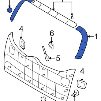 Hyundai Trunk & Tailgate Moldings, Trim Panels, Bezels — CARID.com