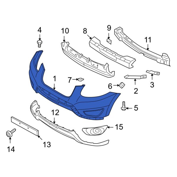 Hyundai OE 865110W700 - Front Bumper Cover