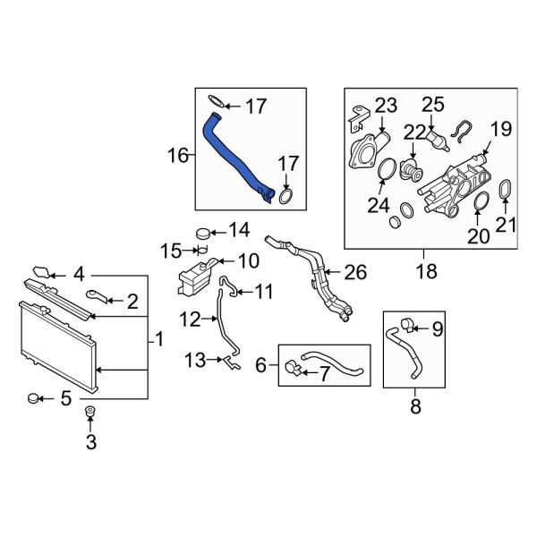 Hyundai OE 254602G201 - Engine Coolant Pipe