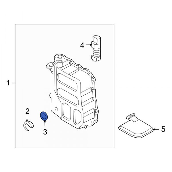Hyundai OE 452853B010 - Automatic Transmission Drain Plug Gasket