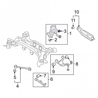 Hyundai Santa Fe Steering Knuckles, Spindles & Components — CARiD.com
