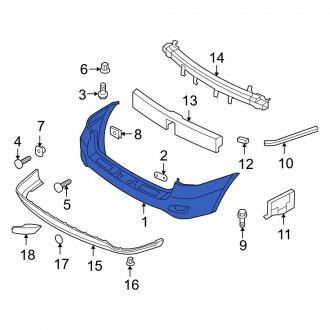 Hyundai Santa Fe Replacement Front Bumpers & Components — CARiD.com
