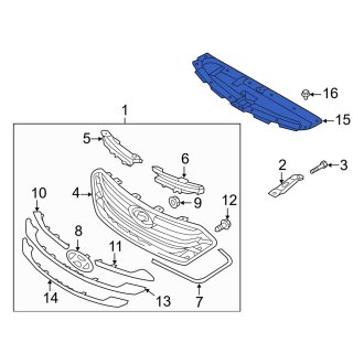 Hyundai Santa Fe Radiator Support Covers | CARiD