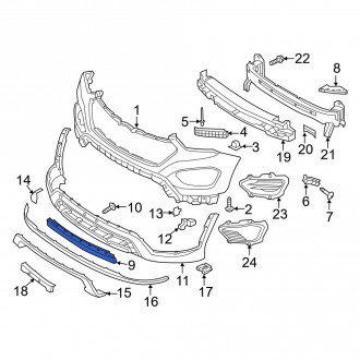 Hyundai Santa Fe Replacement Grilles - Moldings, Brackets | CARiD