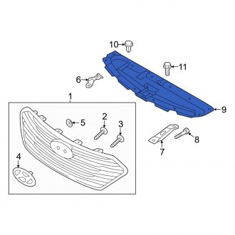Hyundai Santa Fe Radiator Support Covers | CARiD