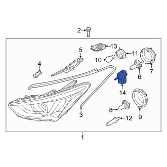 Hyundai Genesis Coupe Headlight Components | Brackets, Adapters — CARiD.com