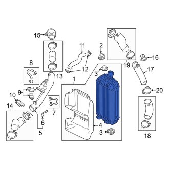 Hyundai Santa Fe Intercoolers | Air To Water, Front Mount — CARiD.com