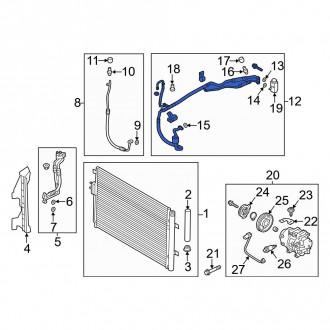 Hyundai Santa Fe OEM A/C & Heating Parts | Systems, Compressors — CARiD.com