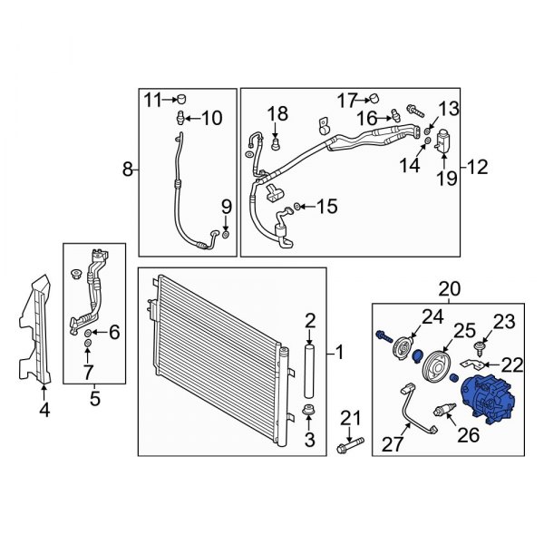 Hyundai OE 977011U650 - A/C Compressor